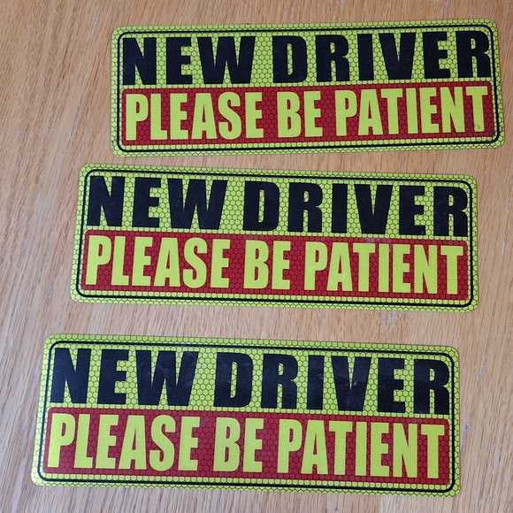 Other | New Driver Please Be Patient Stickers Magnents For Your Car ...